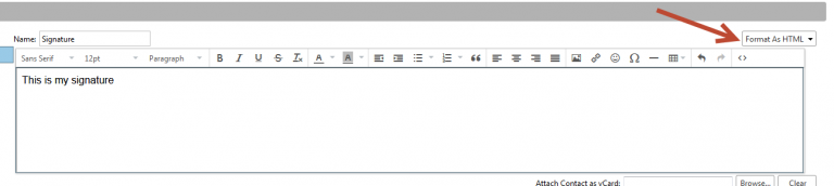 Add a Signature in Zimbra - Waitsfield and Champlain Valley Telecom